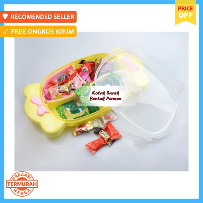 Jual Kotak - Snack Bentuk Permen (Berbentuk Permen Besar, Tutup Kedap ...