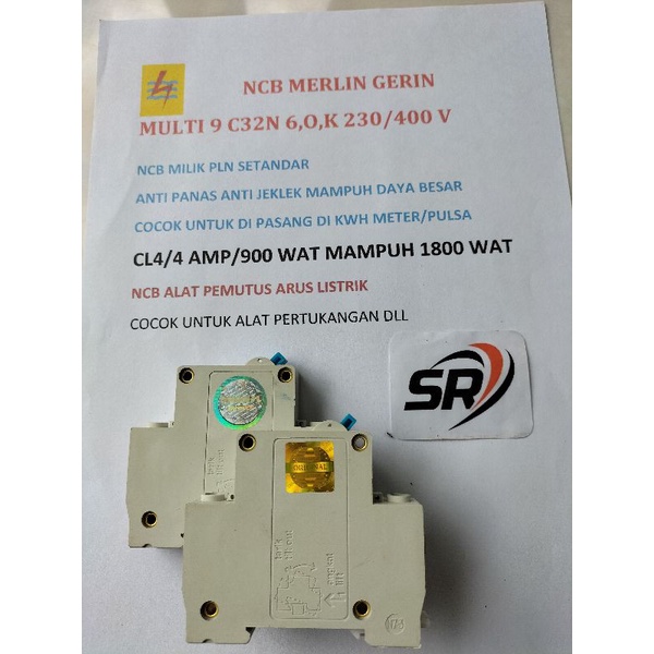 Jual NCB Merlin cl4 standar PLN (harga satuan) anti jeklek mampuh daya ...