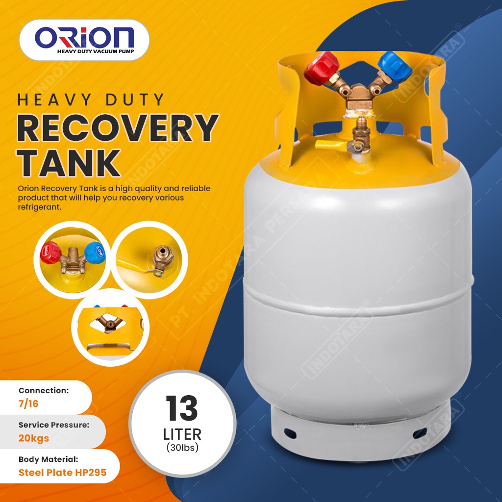 Jual Refrigerant Recovery Tank 30lbs(13L) for Orion Vacuum Pump ...