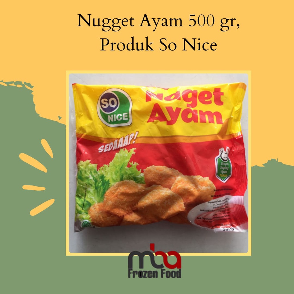 Jual Nugget Ayam 500 gr, Produk So Nice - FROZEN FOOD | Shopee Indonesia