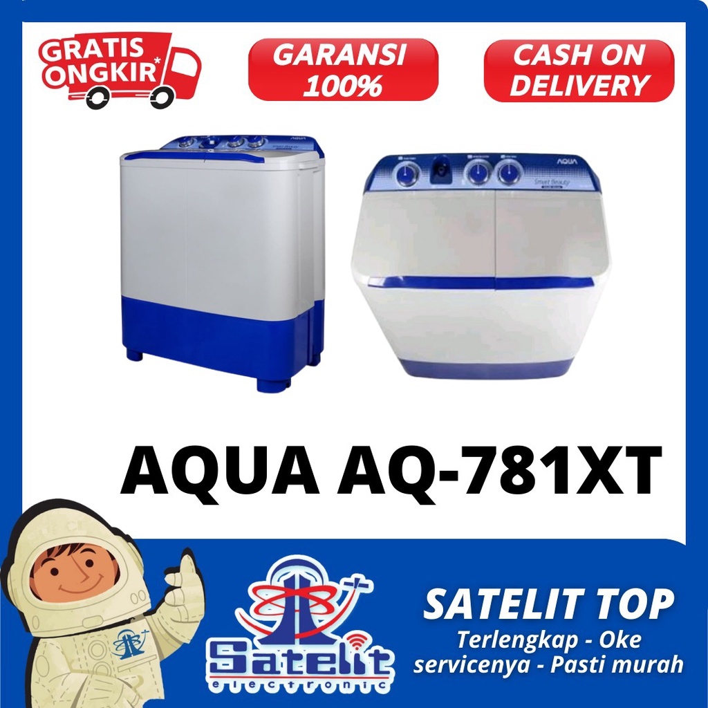 Jual MESIN CUCI / WASHING MACHINE / ALAT CUCI PAKAIAN AQUA QW-781 XT ...