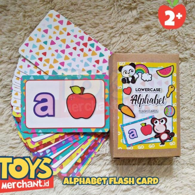 Jual Super promo flash cards alphabet uppercase / kartu pintar huruf ...