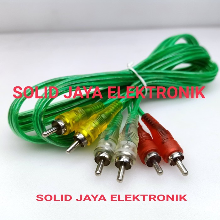Jual KABEL RCA KE RCA 3 PIN 3-3 3 3 KABEL AUDIO AUX POWER AMPLIFIER 3 ...