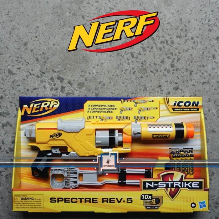 Jual Nerf N-Strike Icon Series SPECTRE Rev-5 | Shopee Indonesia