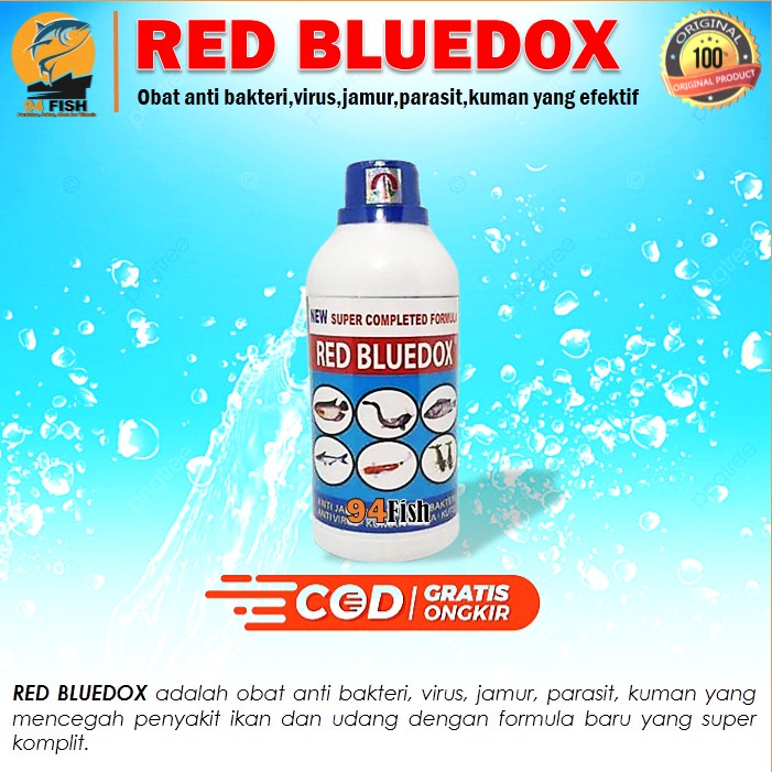 Jual RED BLUEDOX Obat Ikan Anti Jamur Bakteri dan Parasit 250ml ...
