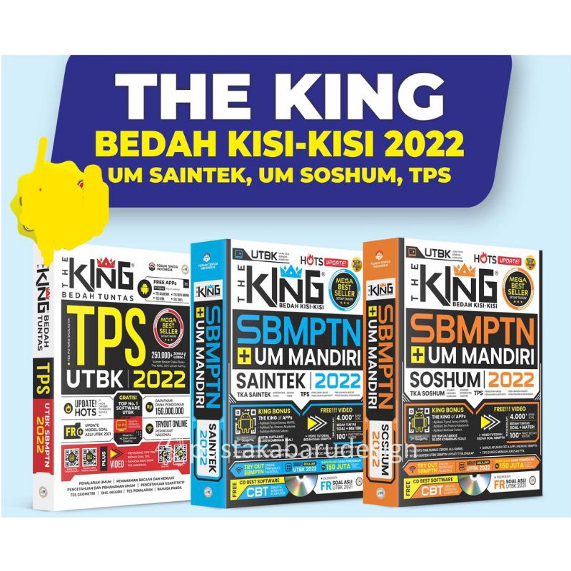 Jual paket buku the king sbmptn saintek+soshum+tps utbk 2022 | Shopee Indonesia