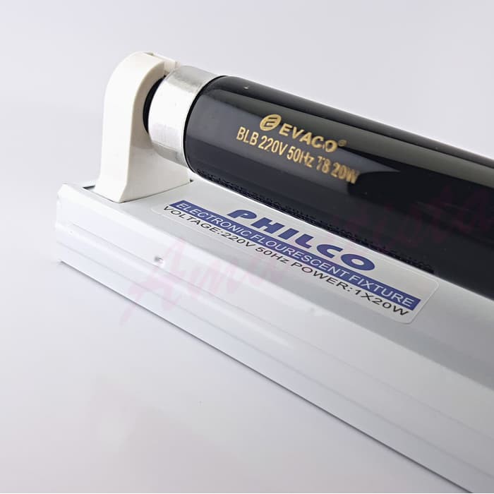 Jual Lampu T8 Uang UV Ultraviolet BLB 20watt komplit / Set 62cm 220V | Shopee Indonesia