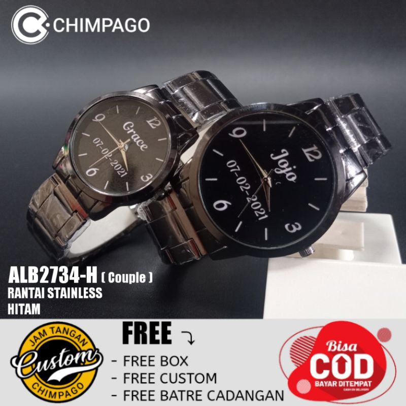 Jual Jam tangan custom pake nama sendiri | Fitur Analog | Shopee Indonesia
