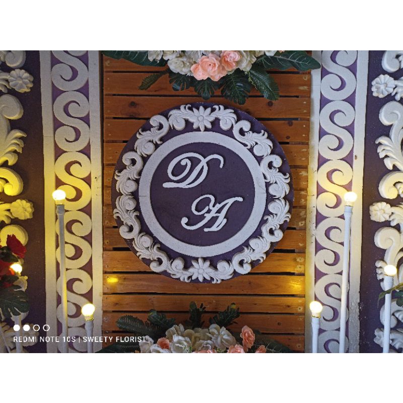 Jual Huruf inisial nama pengantin satu layer | Shopee Indonesia