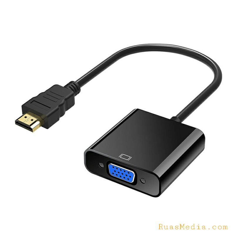 Jual KABEL HDMI TO VGA / CONVERTER HDMI TO VGA | Shopee Indonesia