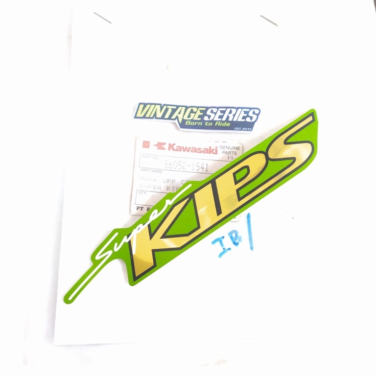Jual Striping Stiker Super Kips Ninja RR Old ZX Hijau ORIGINAL KAWASAKI ...