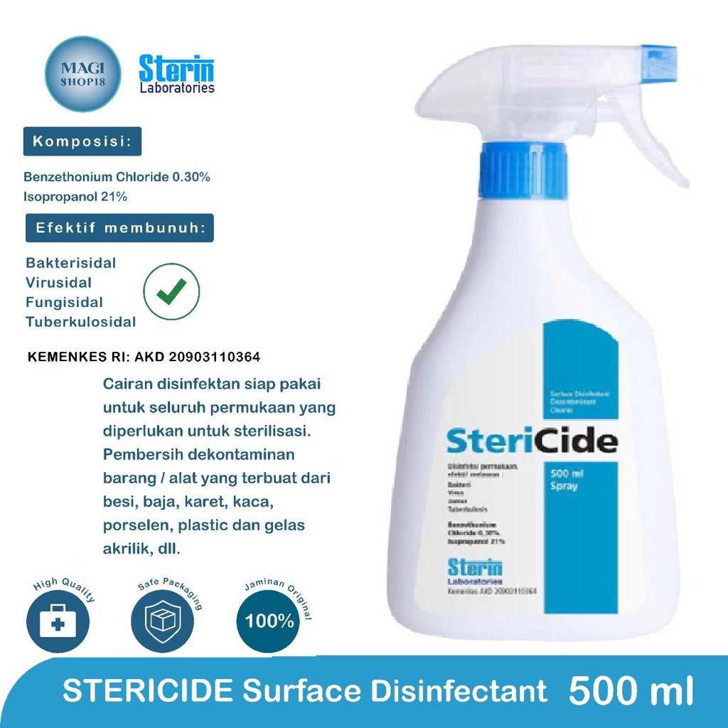 Jual SteriCide Surface disinfectant – Bahan Pembersih Permukaan | Shopee Indonesia