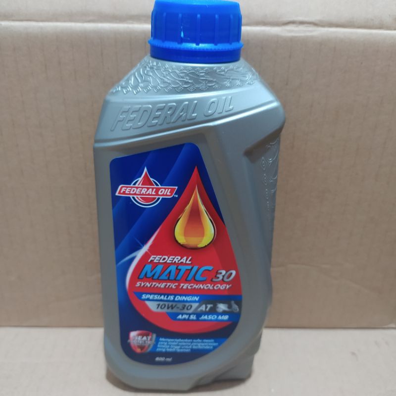 Jual FEDERAL MATIC ABU OLI MATIC SCOTTER 10W-30 API SL JASO MB UKURAN ...