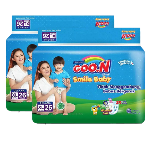 Jual GOON Smile Baby Pants Super Jumbo Pack - XL 26 - Twin Pack | Shopee Indonesia