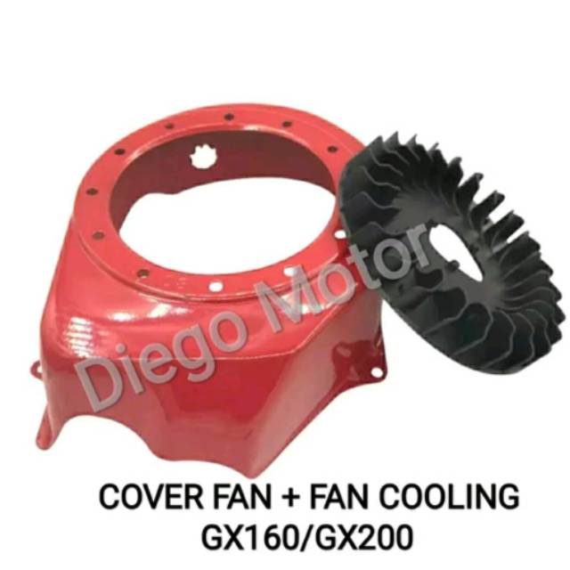 Jual Cover fan plus fan cooling tutup engkol set mesin penggerak Honda ...