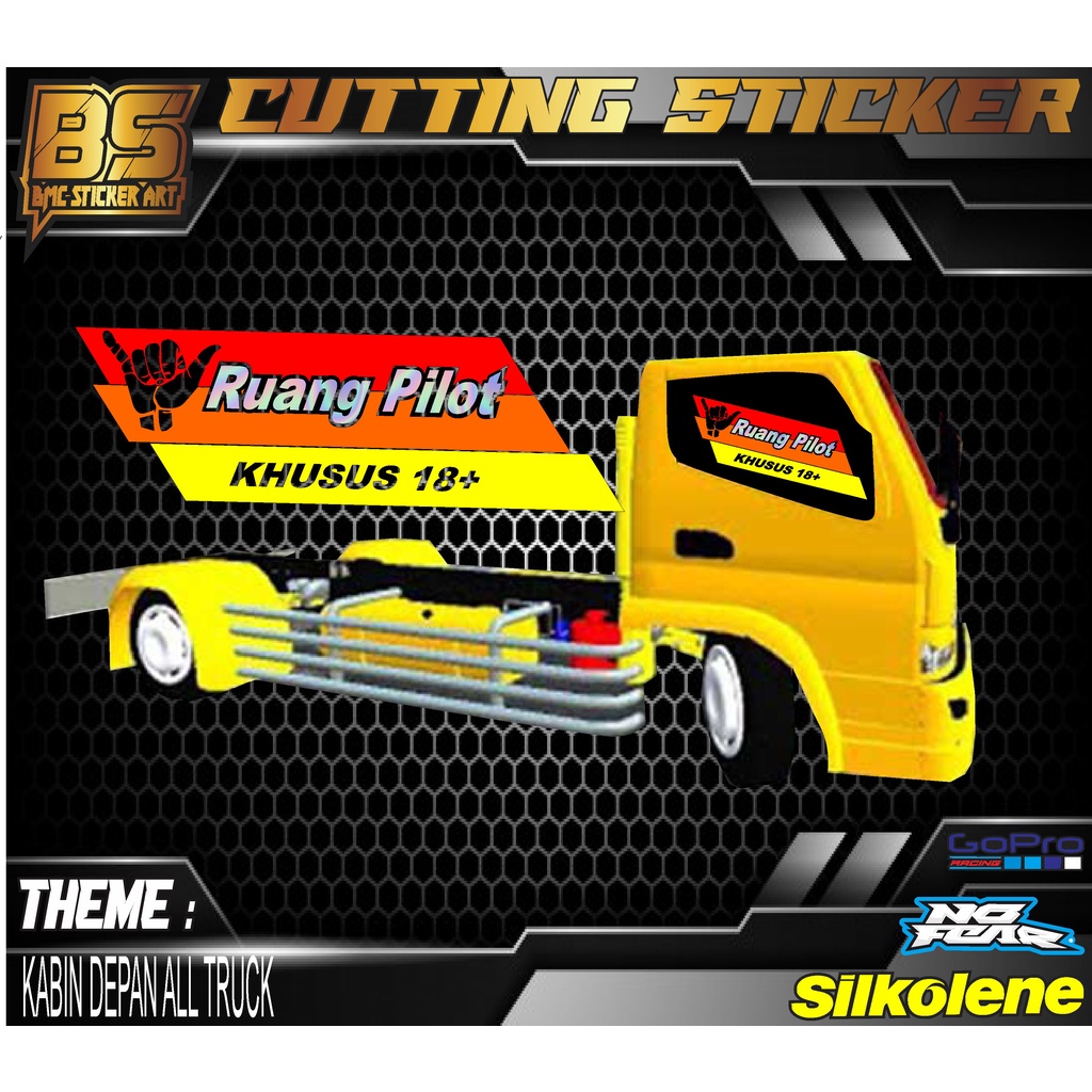 Jual STIKER CUTTTING KACA SAMPING TRUCK/STIKER VARIASI TULISAN RUANG ...