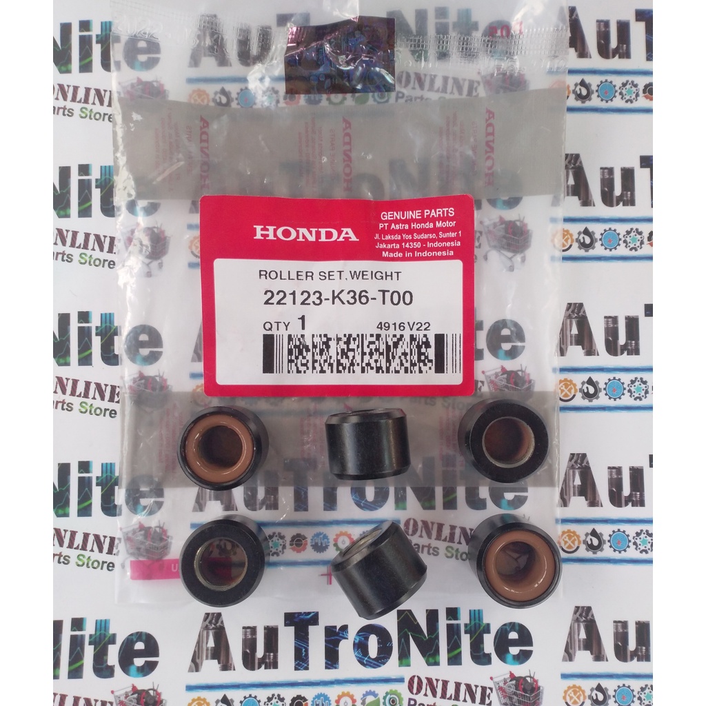 Jual Roller Weight 16 GRam Set 22123-K36-T00 Original Honda Air Blade ...