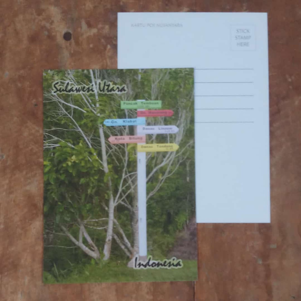 Jual KARTU POS INDONESIA POSTCARD PAPAN PETUNJUK WISATA PUNCAK TEMBOAN ...