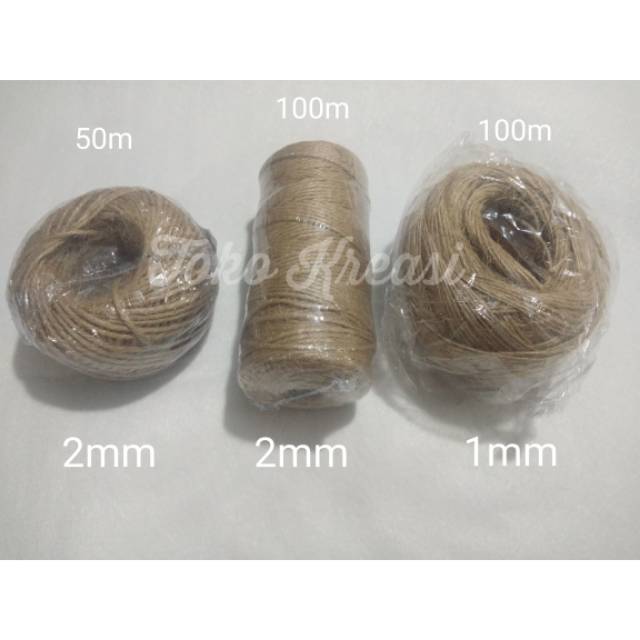 Jual Tali rami / tali goni / jute rope per roll | Shopee Indonesia