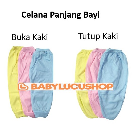Jual CIKO MIKO MURAH Celana Panjang Bayi Newborn Tutup Kaki Dan Buka ...