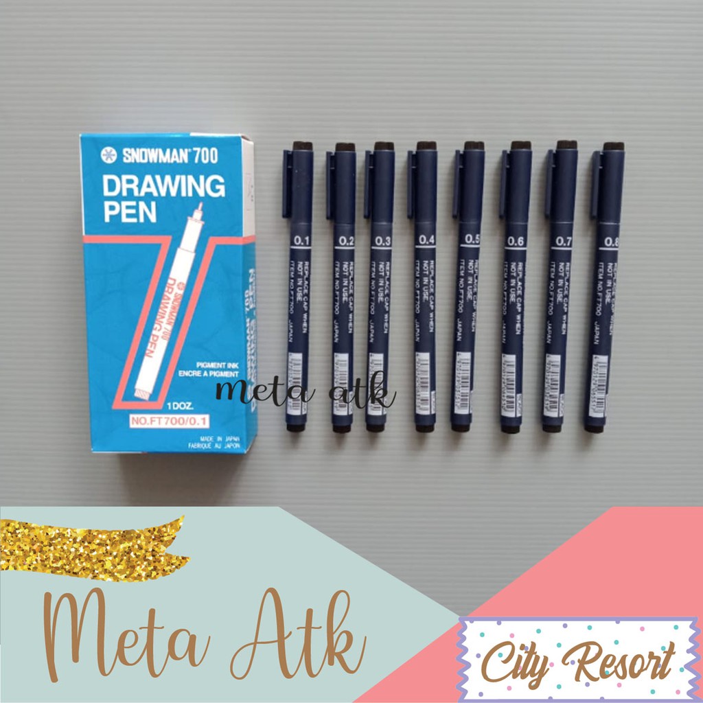 Jual Drawing Pen Snowman (1pc) | Shopee Indonesia
