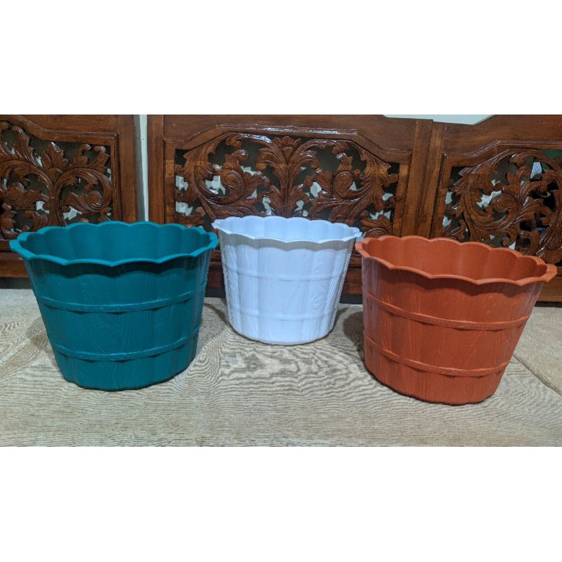 Jual Pot Bunga Country dan Cornelius Ukuran 30 Pot Bambu Pot Pot Motif ...