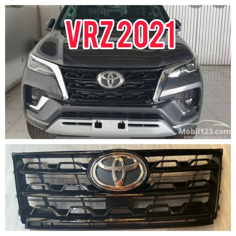 Jual grile fortuner vrz 2021 original hitam | Shopee Indonesia