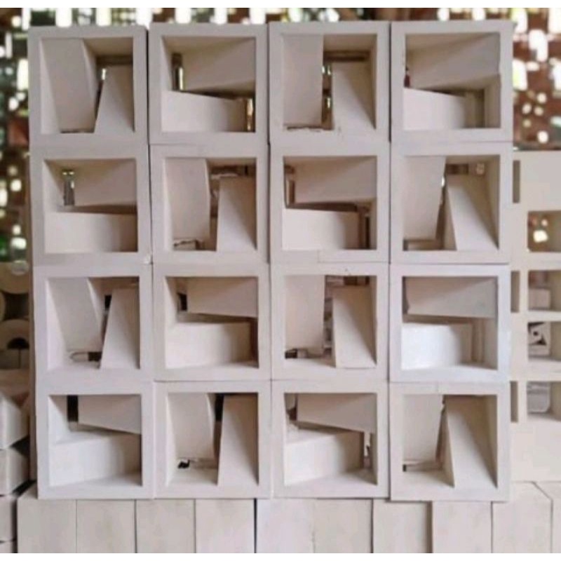 Jual roster beton putih/loster modern minimalis putih motif Z | Shopee ...