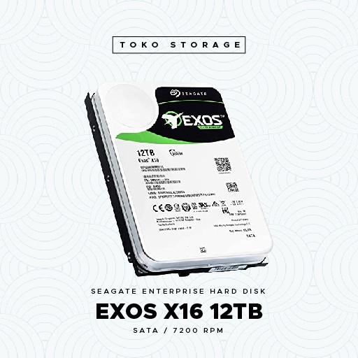 Jual Seagate EXOS X16 Harddisk Enterprise 12 TB SATA 7200RPM | Shopee ...