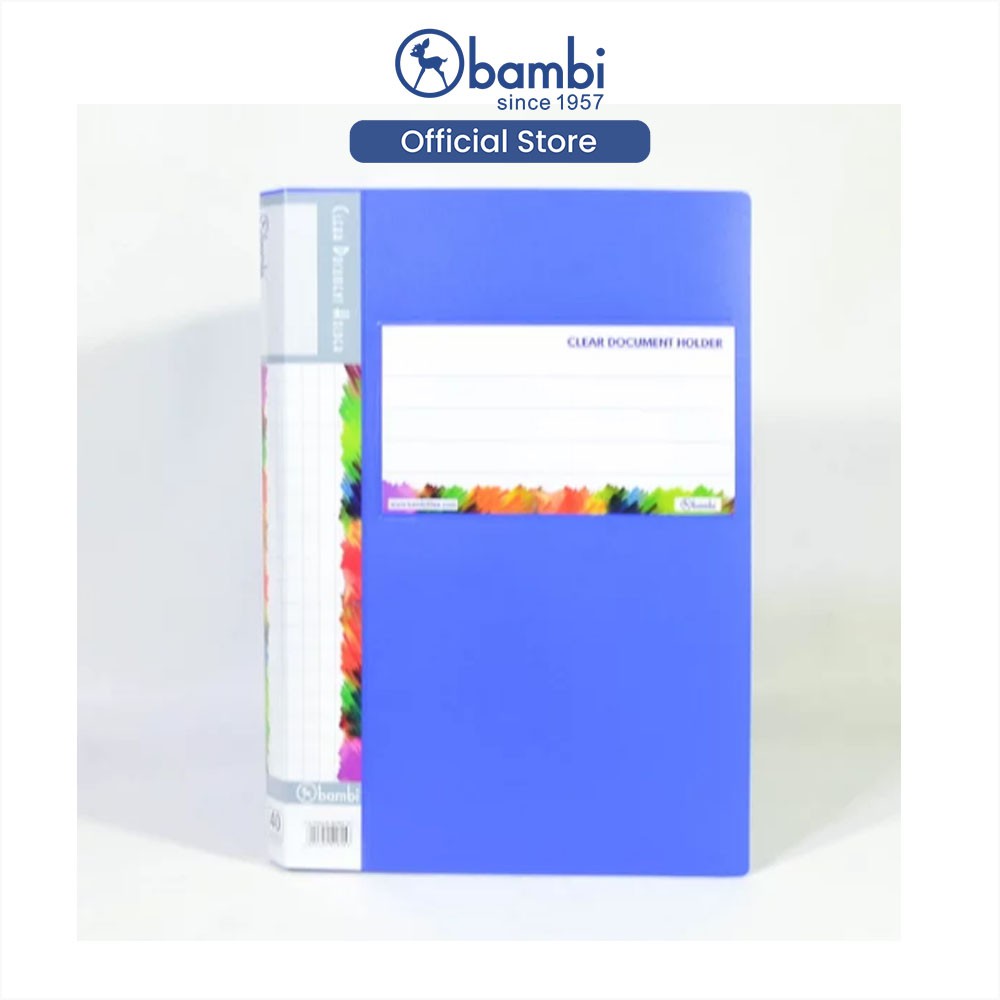 Jual Bambi Dokumen Folder Folio Isi 60 Pocket Tipe Document Pocket ...