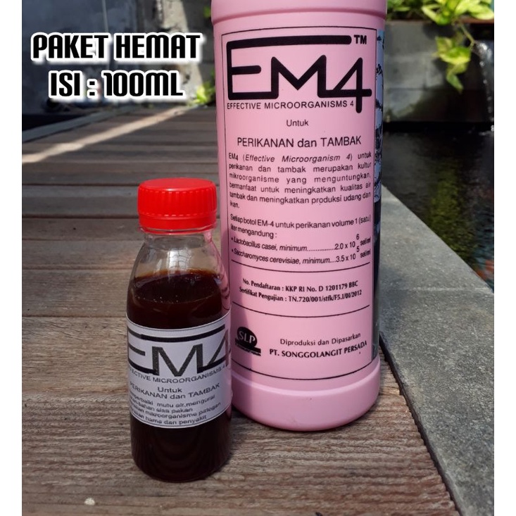 Jual em4 perikanan 100ml bakteri stater dan probiotik ikan | Shopee ...