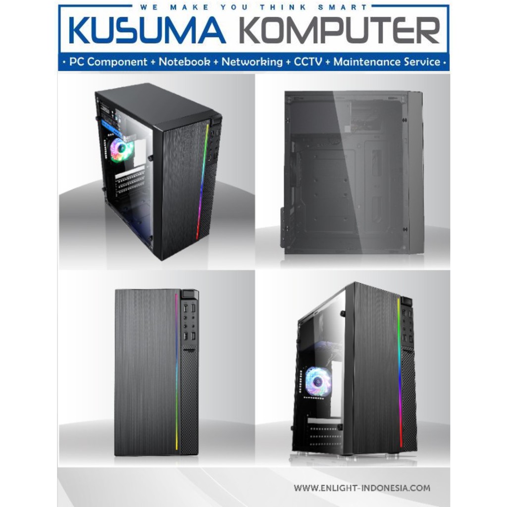 Jual infinity F06 RGB + PSU 250W Casing PC Compact | Shopee Indonesia