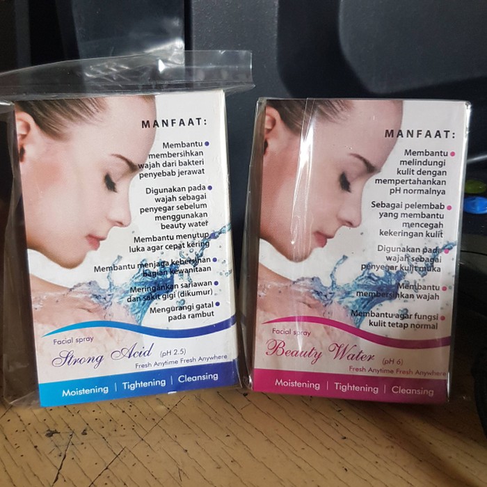 Jual Stiker strong acid dan beauty water | Shopee Indonesia