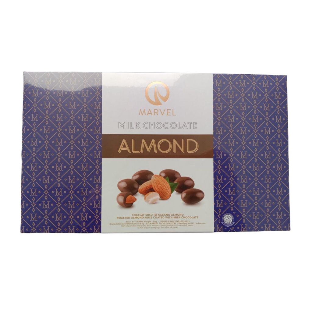 Jual MARVEL MILK CHOCOLATE ALMOND NUTS COATED WITH MILK CHOCOLATE 90 GR ...