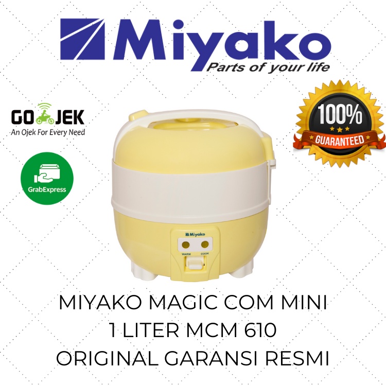 Jual Miyako Magic Com Mini 1 Liter 3in1 MCM 610 / Rice Cooker Kecil ...