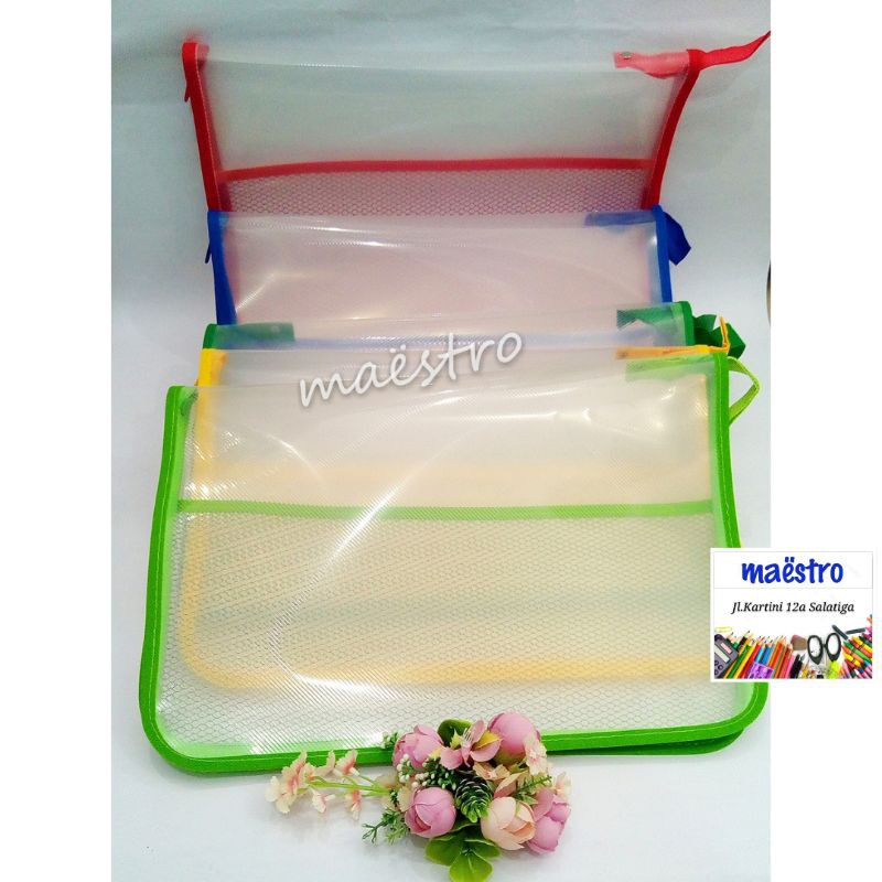 Jual Map Plastik Resleting/ Map Plastik Resleting Jala/ Map Plastik ...