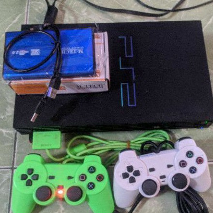 Jual PS2 FAT MC BOOT/ MATRIX HDD LUAR 120GB 2 STIK BEKAS. FULLGAME 70 ...
