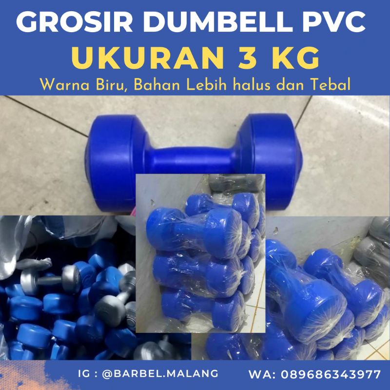 Jual Dumbell PVC 3 Kg | Shopee Indonesia