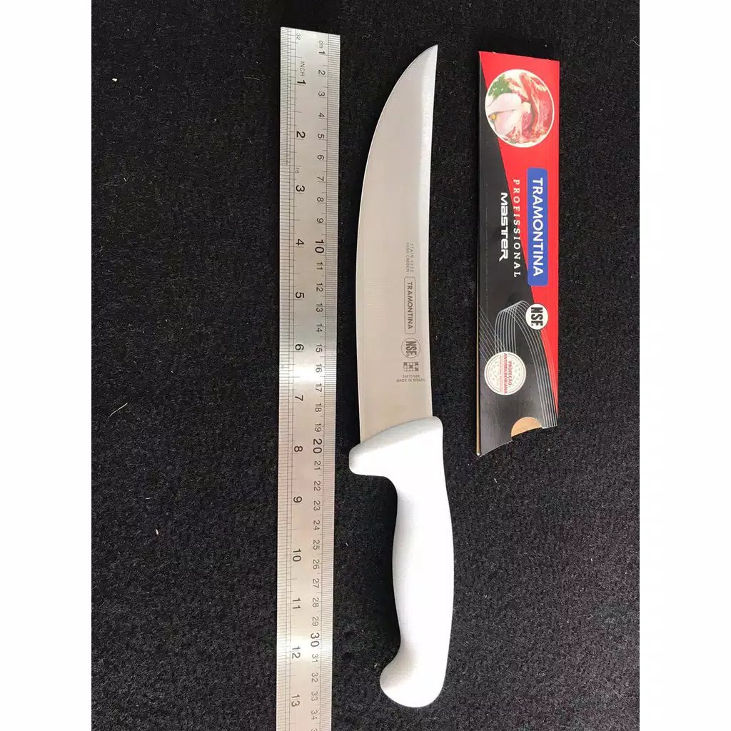 Jual Pisau Sembelih Butcher /Cimeter 8 inchi Tramontina Original Brazil ...