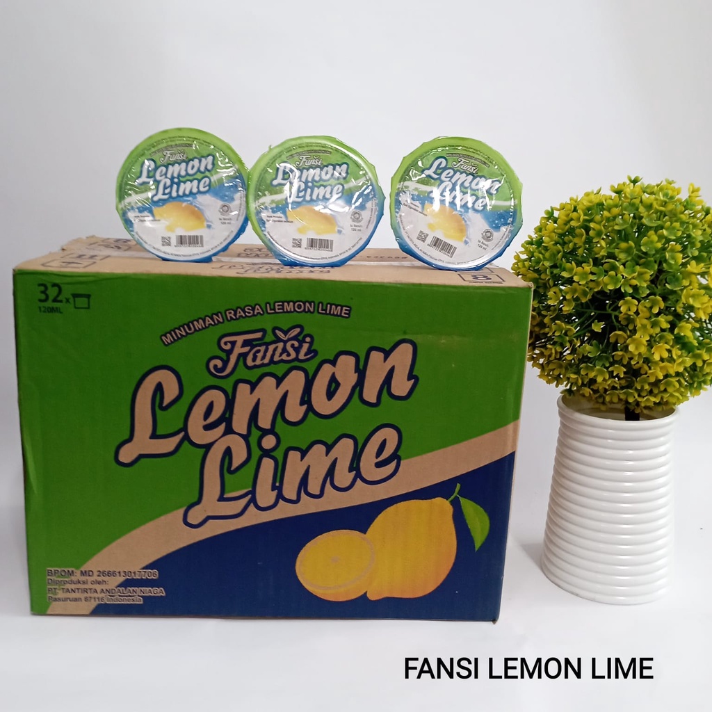 Jual FANSI LEMON LIME 1 KARDUS ISI 32 x 120 ML - Lemon Lime/Minuman Rasa Lemon Lime/Minuman Hari ...