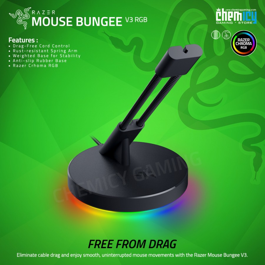 Jual Razer Mouse Bungee V3 Chroma RGB Cord Holder Cable Management ...