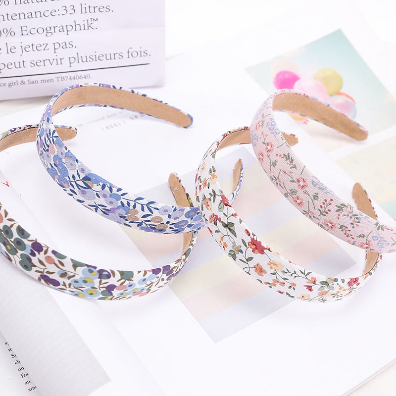 Jual Bando Motif Bunga / Headband Solid Color Flower Pattern Lattice ...