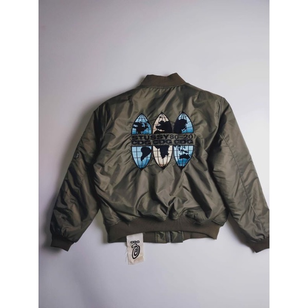 Jual Stussy X CDG 40 th anniversary bomber jaket MA -1 | Shopee Indonesia