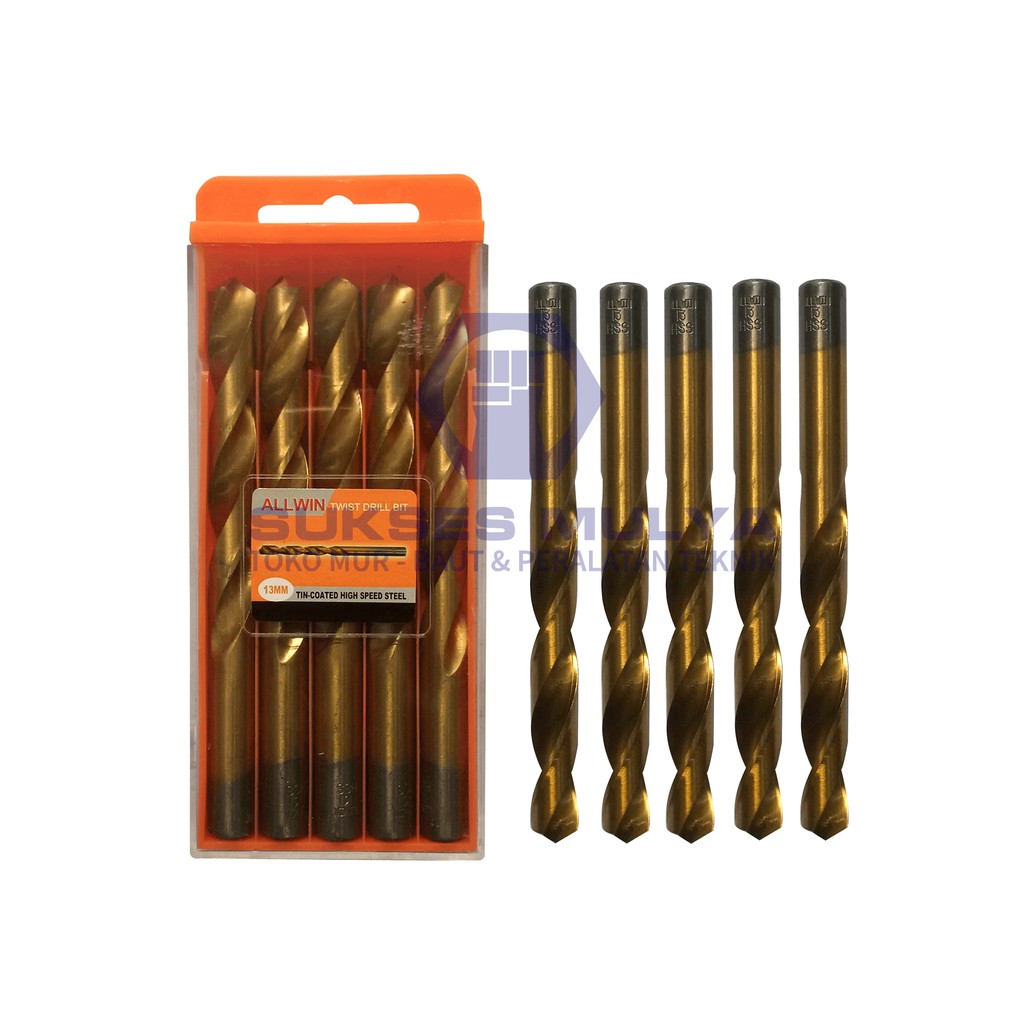 Jual Mata Bor Besi Allwin Kuning 13 mm | Shopee Indonesia
