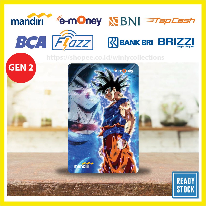 Jual KARTU EMONEY ETOLL SON GOKU DRAGON BALL ANIME FLAZZ BCA GEN 2 ...