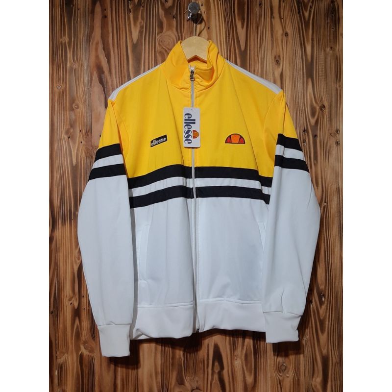 Jual JAKET CASSUAL TRACKTOP (KUNING PUTIH) | Shopee Indonesia