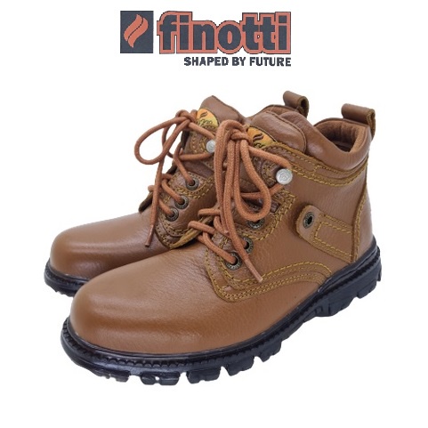 Jual Sepatu safety boots toecap baja kulit Finotti GR 903 | Shopee ...