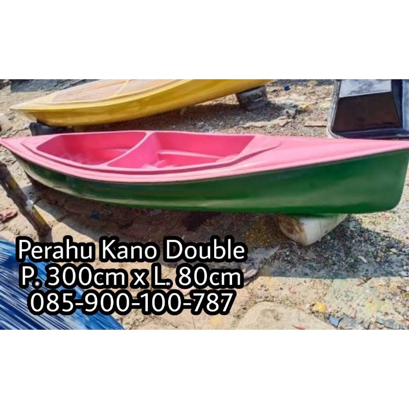 Jual Perahu Kano Double, Perahu Air Fiberglass, Aneka Warna Ready Stock ...