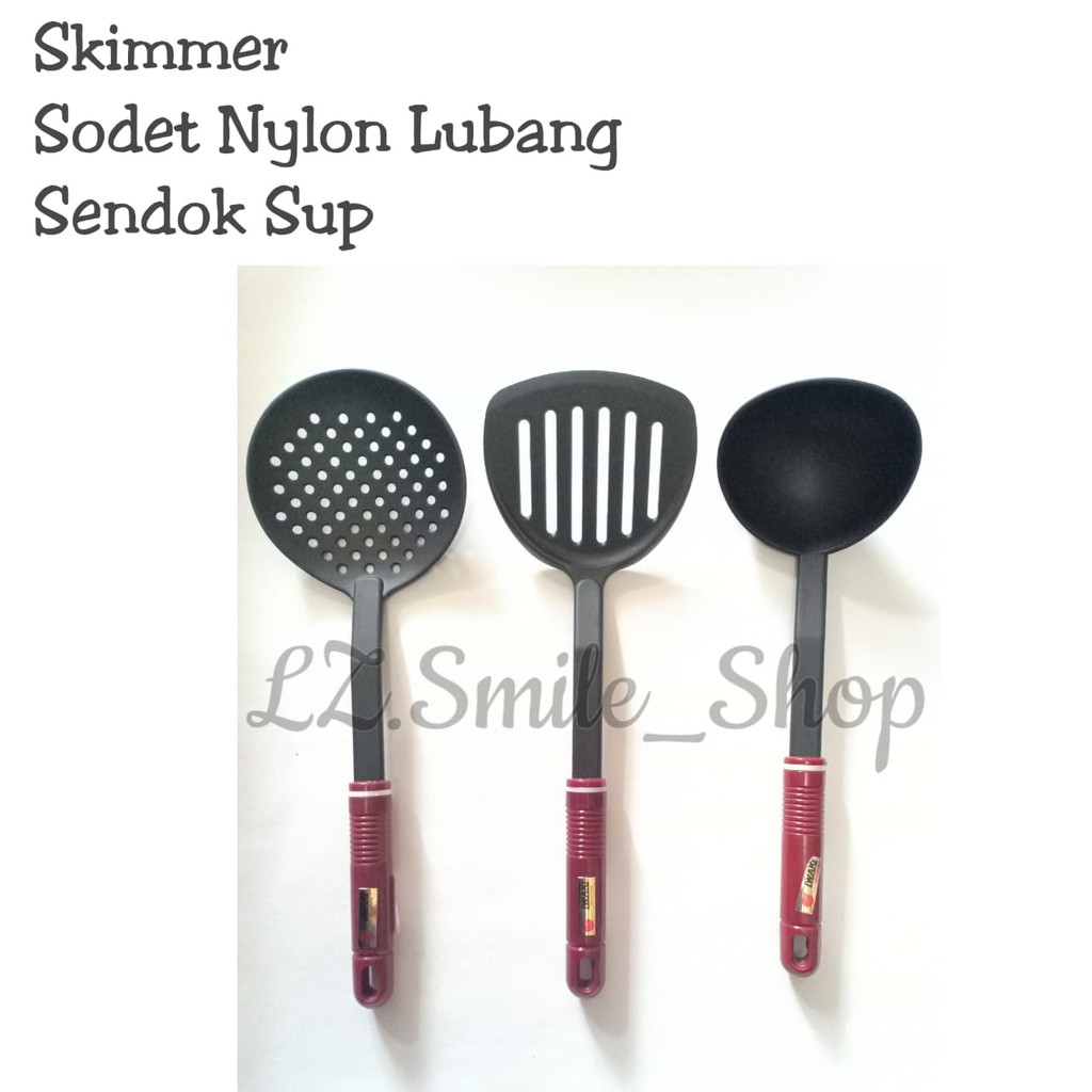 Jual Sodet Lubang/Sendok Sup/Skimmer Nylon Iwaki | Shopee Indonesia