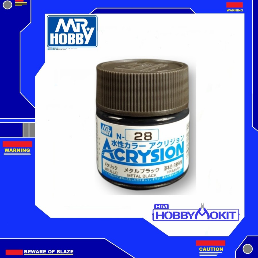 Jual N28 METAL BLACK - ACRYSION - MR HOBBY GSI CREOS | Shopee Indonesia